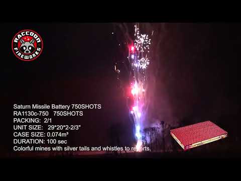 SATURN MISSILE BATTERY - 750 SHOT – Houston Galaxy Fireworks