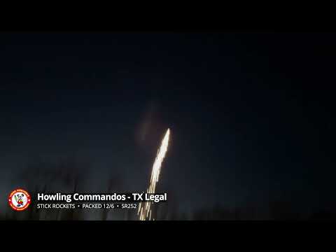 ROCKET - HOWLING COMMANDOS - 6 PACK – Houston Galaxy Fireworks